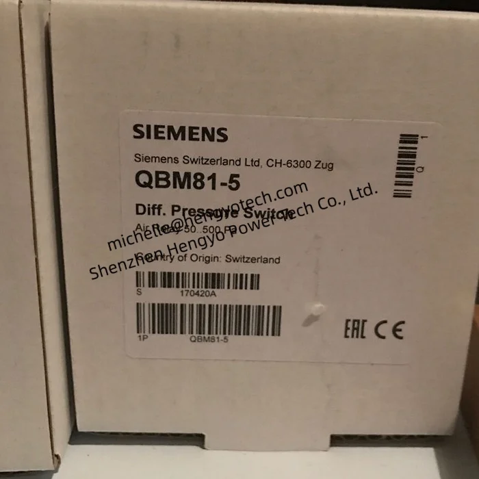 SIEMENS QBM81-5 Differential Pressure Switch - Reliable Performance