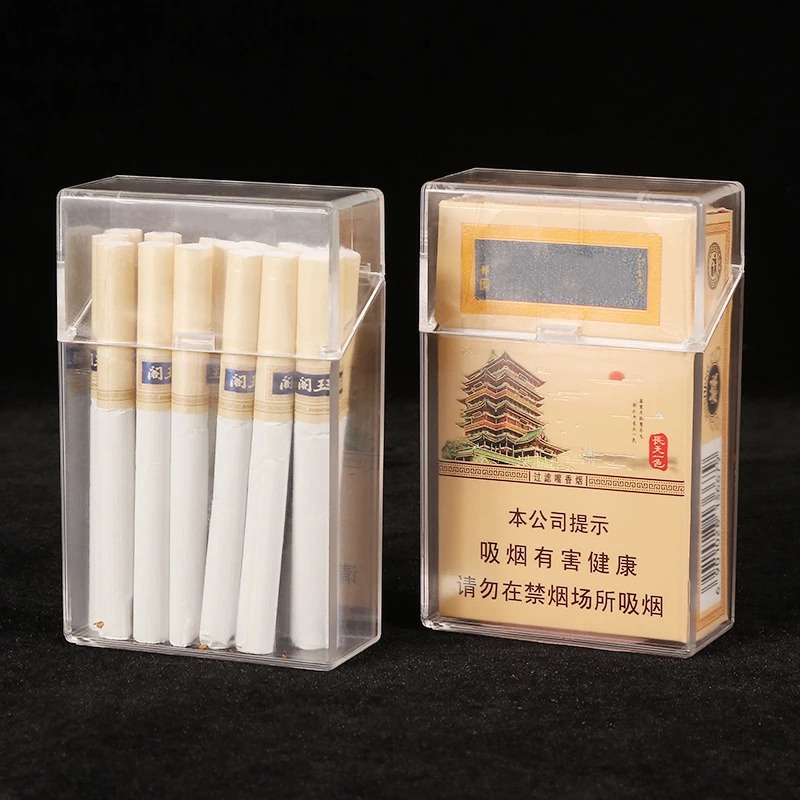 Erliao Transparent Acrylic Blank Plastic Cigarette Case Wholesale Boxes ...