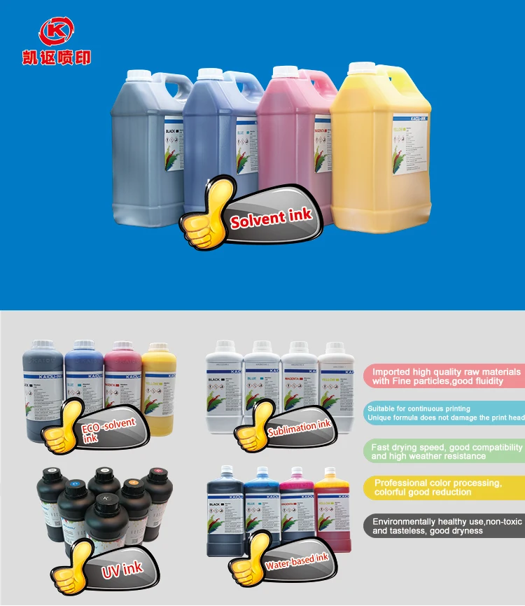De Secado Rápido Tinta Solvente Para Impresoras Solventes Durable 4 ...