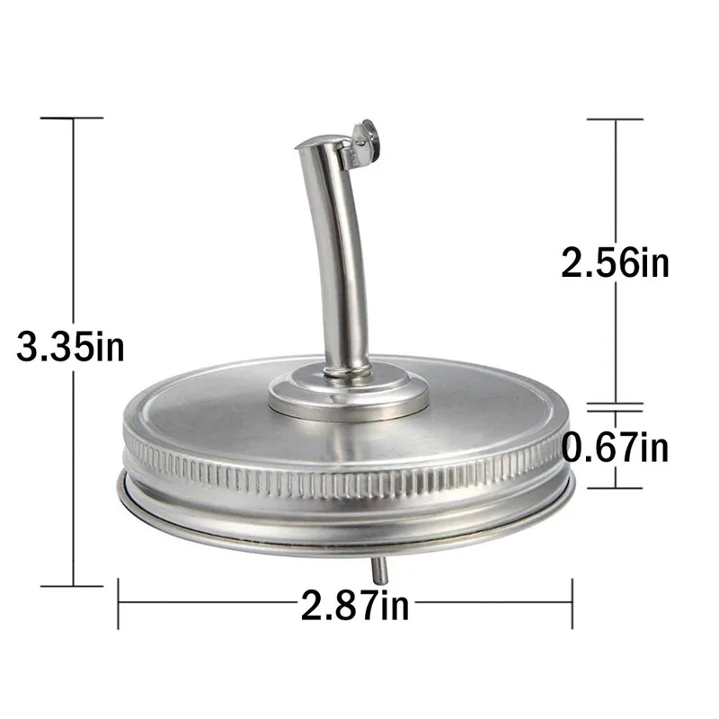 Portable Stainless Steel Spout for Soy Sauce Vinegar Water Barbecue ...