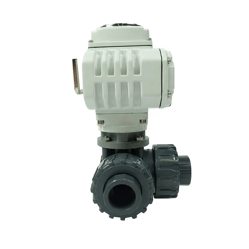 Dkv Electric 3 Way Ball Valve Upvc/cpvc/pvc Water 220v 1inch Dn50 Pvc ...