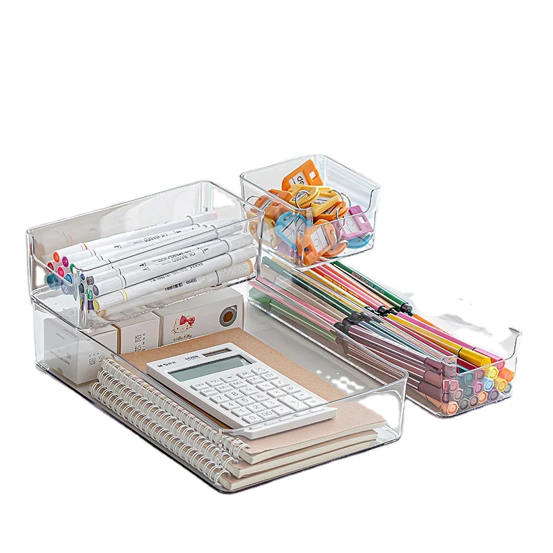 Perfume Clear Lash Acrylic Drawer Desk Organizer Set Stackable Plastic ...