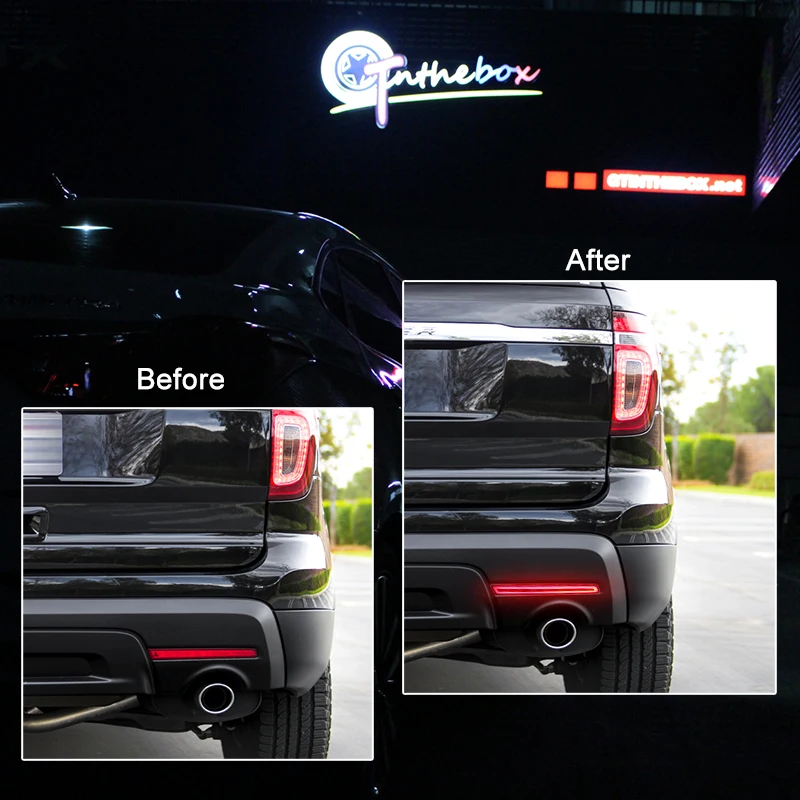 Oem Red Lens Led Bumper Reflectors Rear Fog Lights For 2011 2012 2013 ...