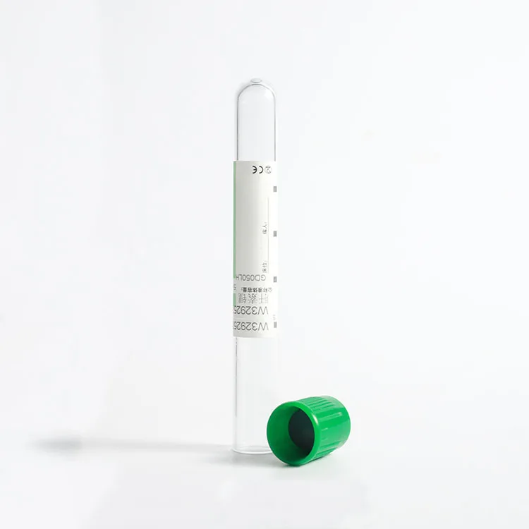 Green Top Heparin Tube Collection Tube Gel And Heparin Sodium - Buy ...