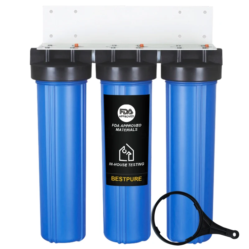 Big Blue Triple Jumbo Water Filter Housing Whole House High Pressure 3 ...