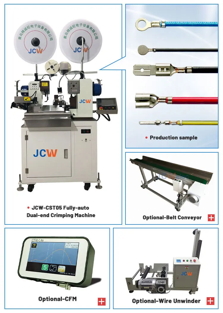 Dual-end Automatic Wire Cutting Crimping Machine by Jcwelec