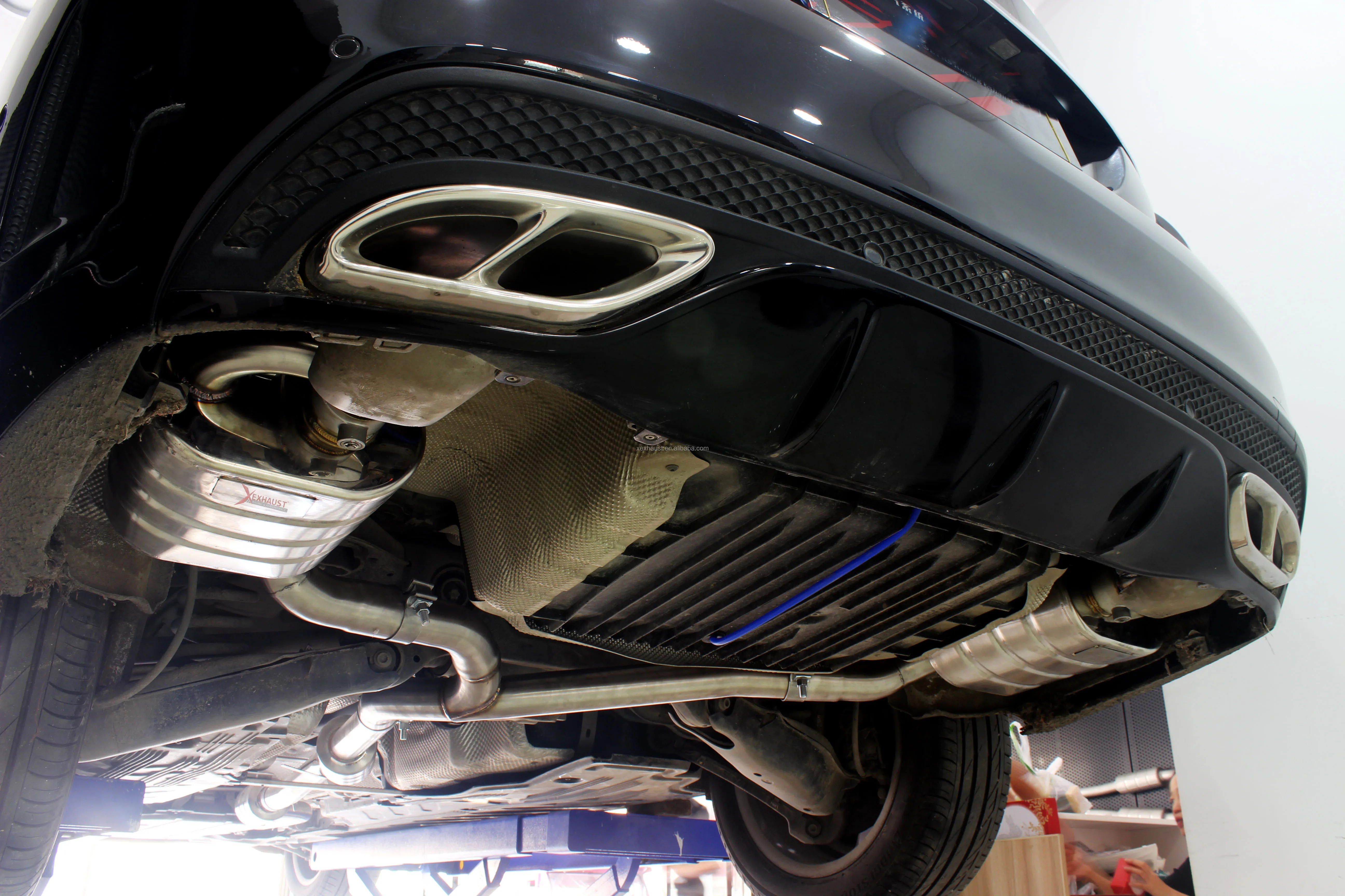 For Mercedes Benz W205 C200 C300 1.5t 1.6t 2.0t 2014-16 Catback Exhaust ...