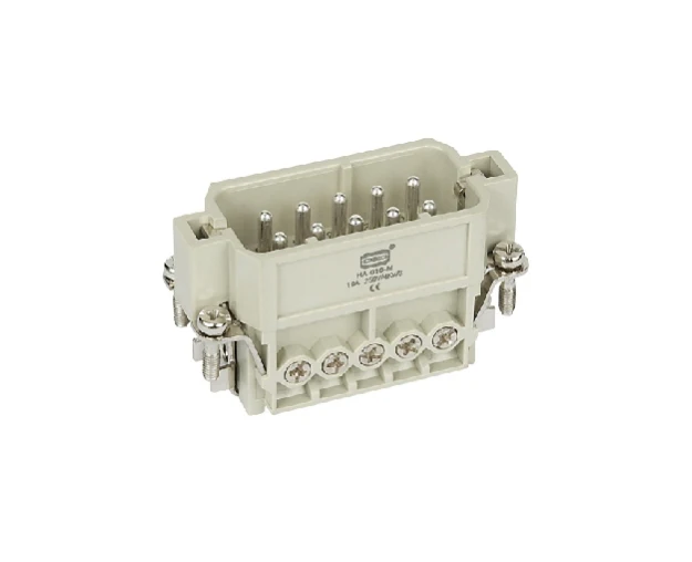 Screw And Crimp Terminal 10 Pin Heavy Duty Industrial Electrical Male ...