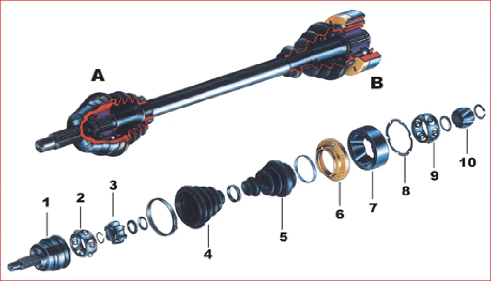 High Quality Other Auto Parts Cv Joints Inner/outer Front For Toyota ...