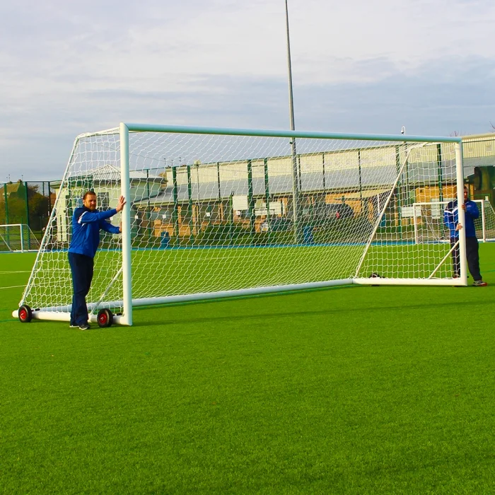 Portable Steel Soccer Goals on Wheels - Durable & Customizable