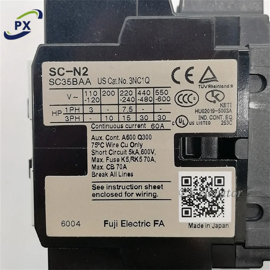 Original Fuji Contactor SC-N1 SC-N2 SC-N3 Elevator Parts