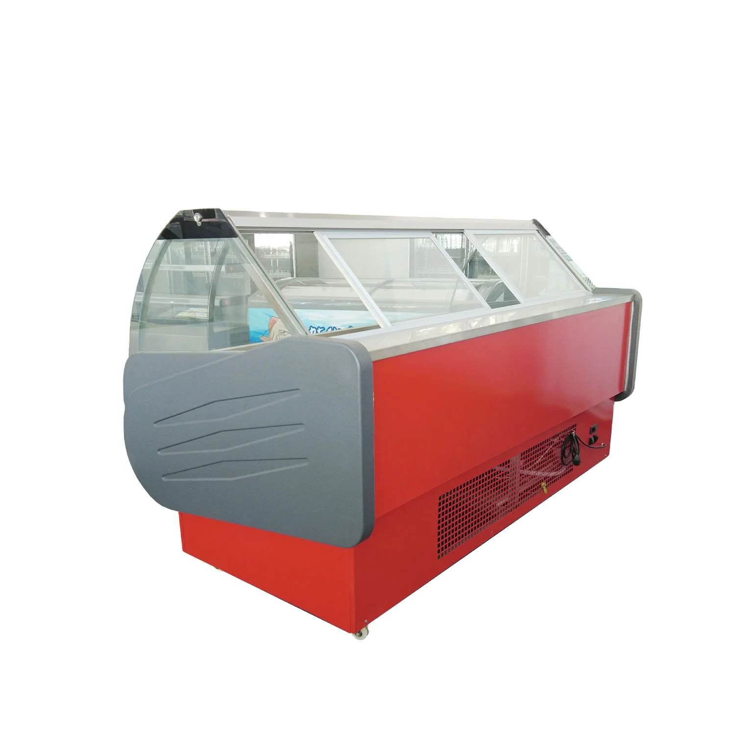 VICTORY KITCHEN Customized Supermarkets Display Meat Cabinets Chilled ...