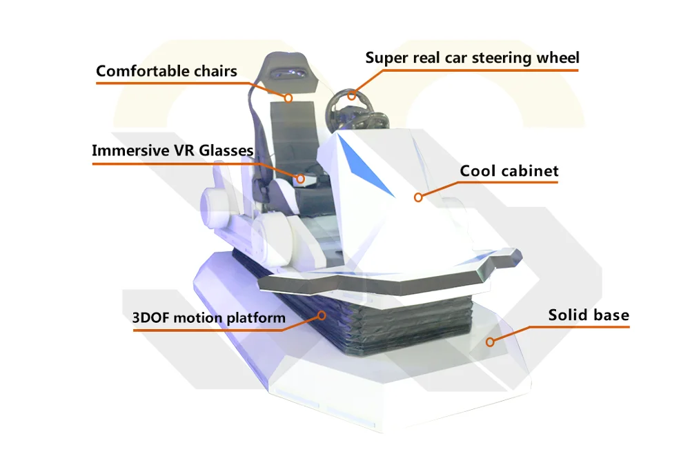 2024 Hot Selling 3DOF Pro Driving Simulator - 9D VR Car Racing
