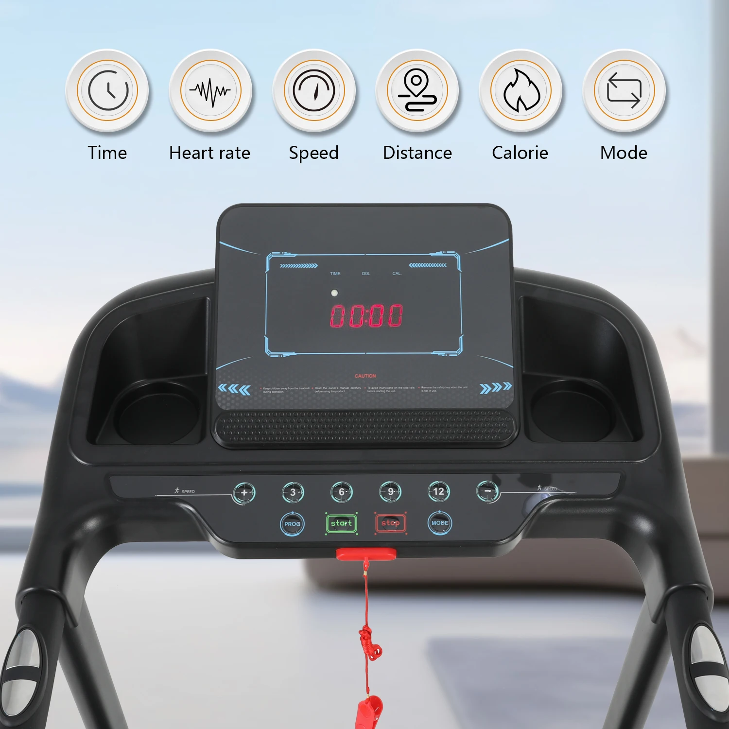 Oem Professional Gym Treadmill 2hp Led Screen Fitness Strength Training ...