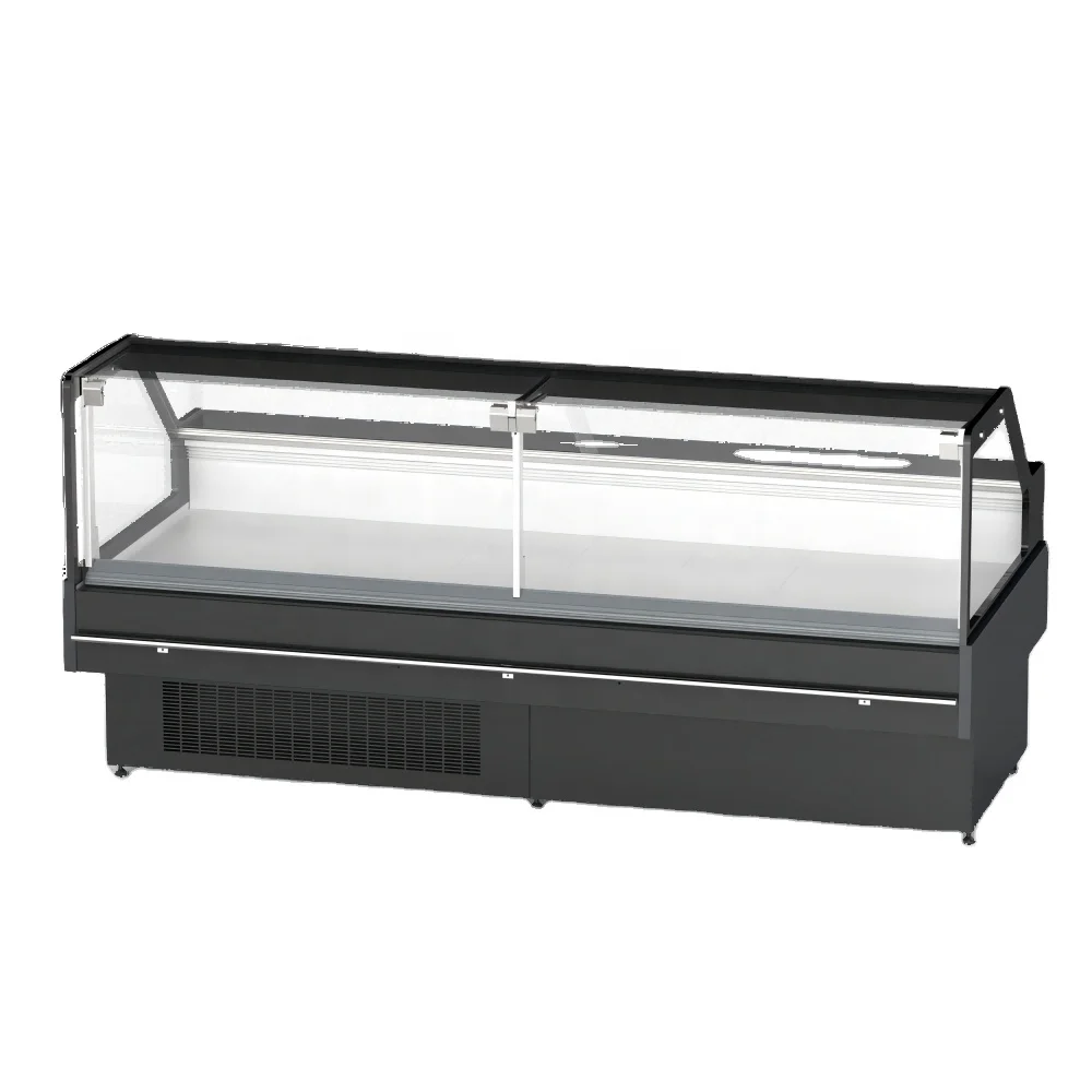 Meat Open Supermarket Display Counter Cooler Fridge Chiller For ...