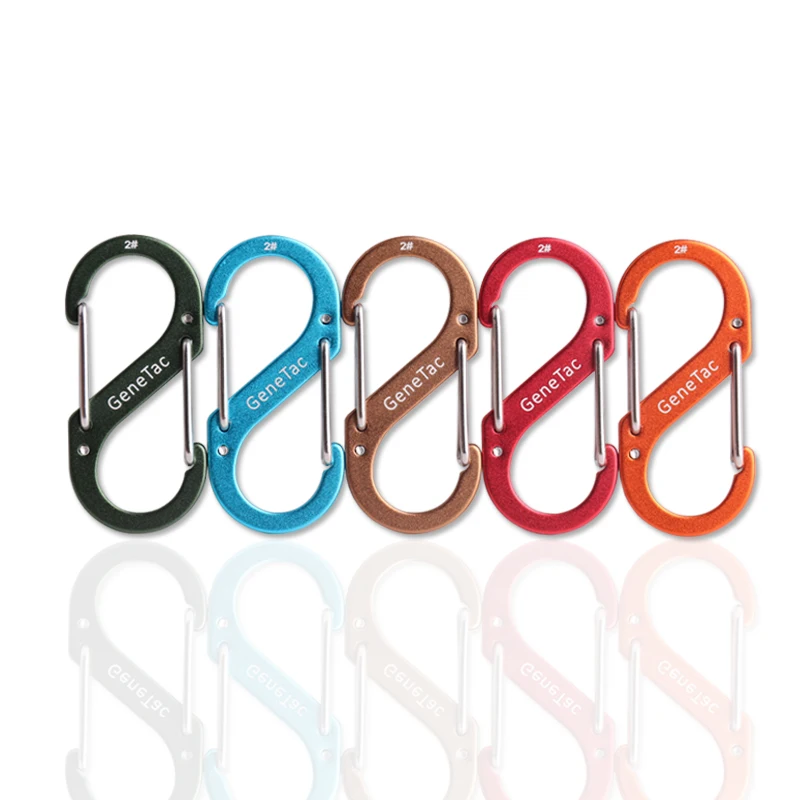 2#s-biner Mini Carabiner Clips Aluminium Snap Hooks Industrial Grade ...