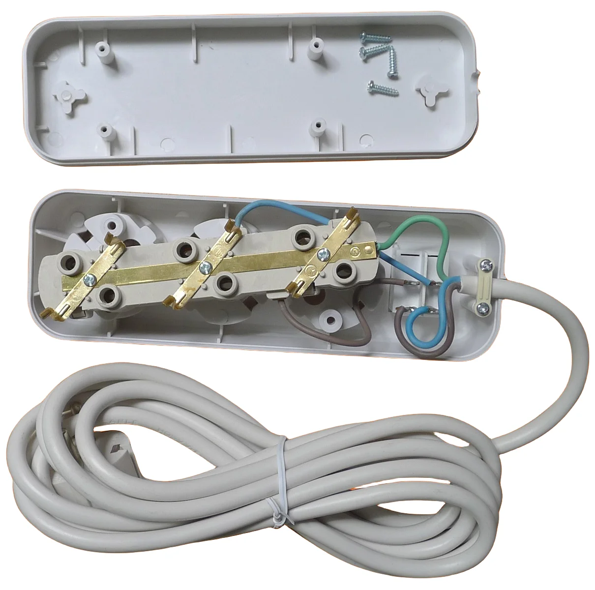 4-way/2 Pin Extension Socket - EU Standard - Ground/switch