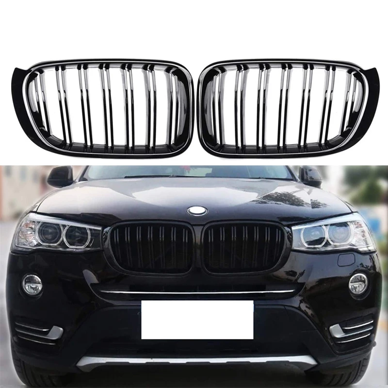 Double Slat Kidney Front Grille for BMW X3/X4 F25/F26