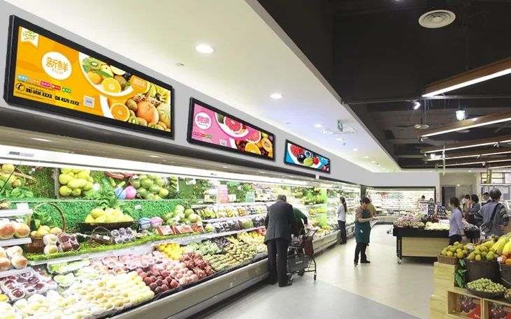 Shelf LCD Display Advertising Supermarket Screen