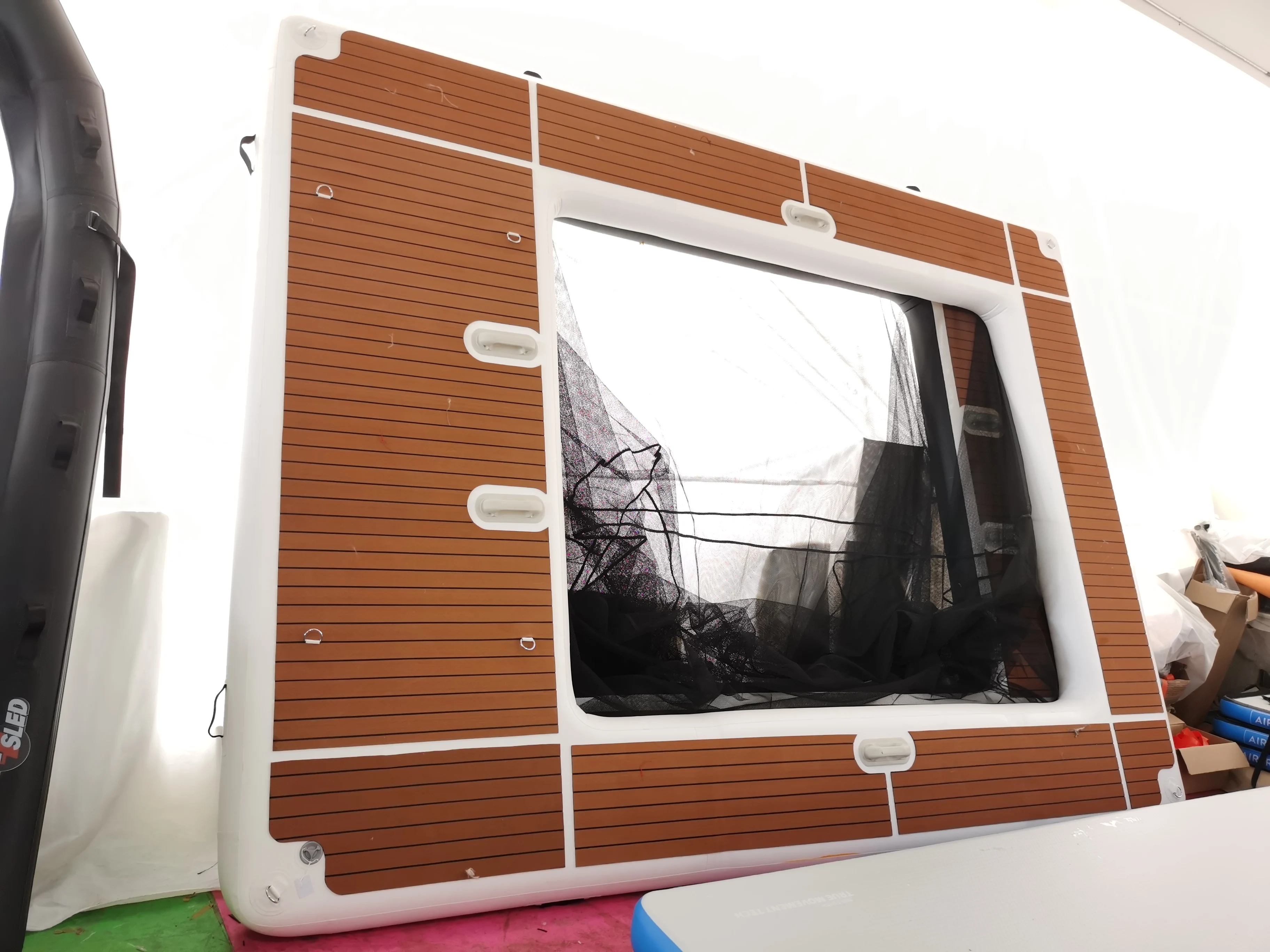 Inflatable Floating Dock Swimming Platform Raft Large Floating air ...