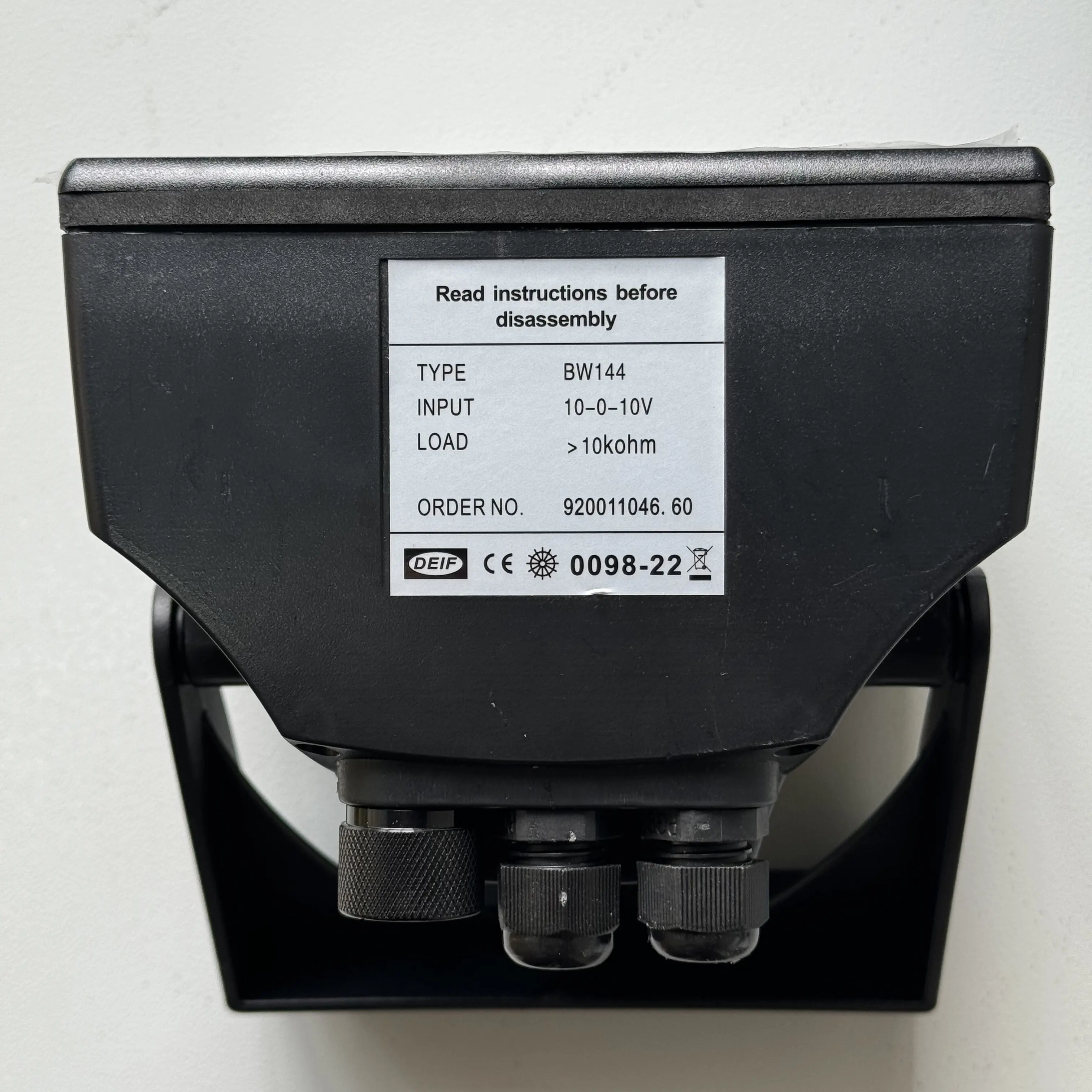 DEIF BW144 RUDDER ANGLE INDICATOR - Precision and Reliability