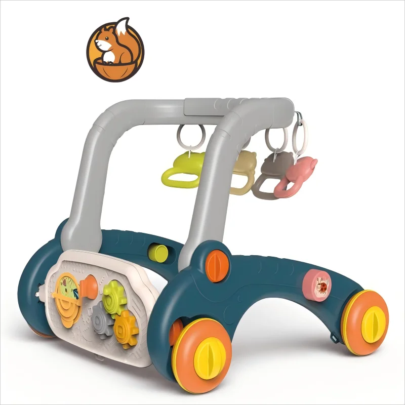 6-in-1 Plastic Trolley Walker for Babies - Fun & Safety