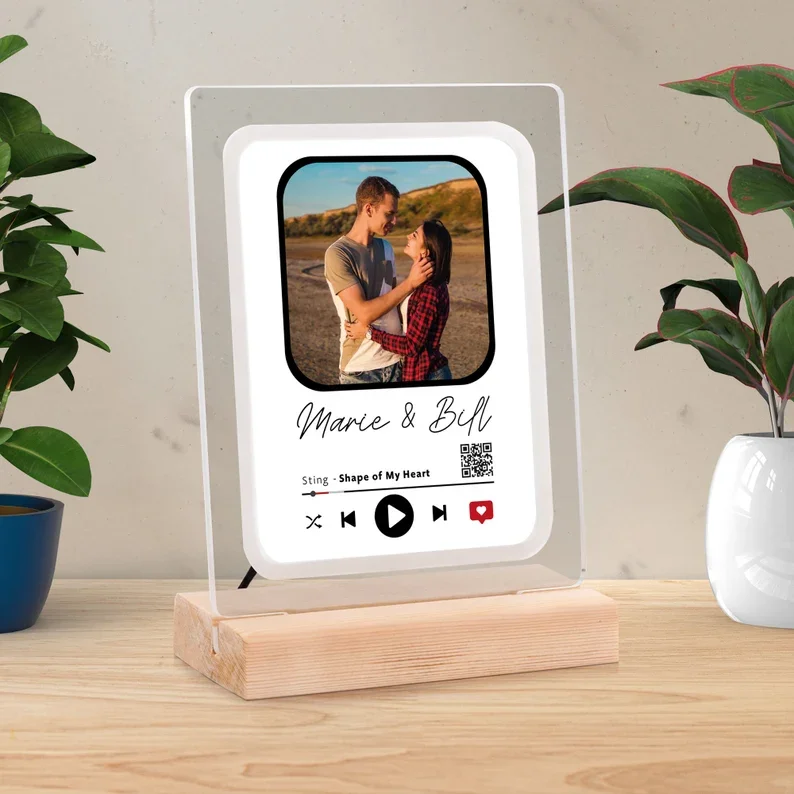 Custom LED Lamp Photo Frame - Acrylic Glass Art