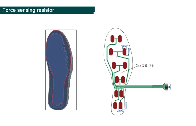 Custom FSR Insole for Gait Analysis - Sensitive Pressure Measurement