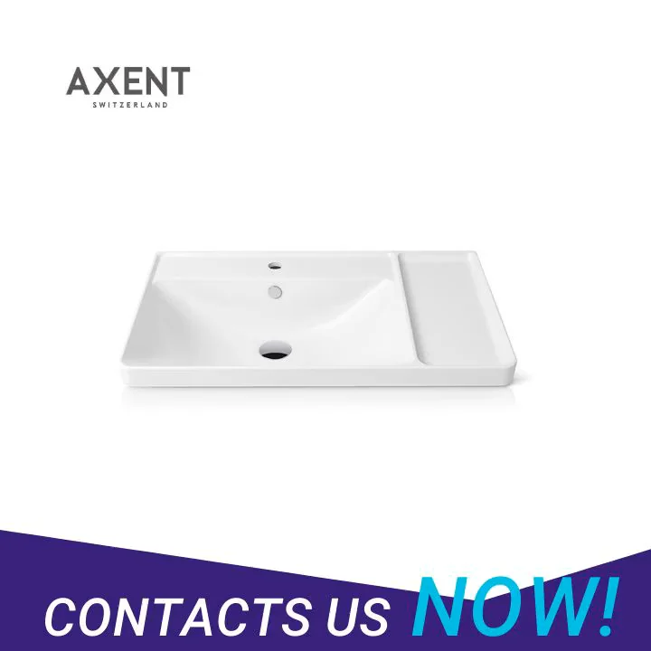 Axent L501-1101 Wall Hung Wash Lavatory Basin Ceramic Hand Basin For ...