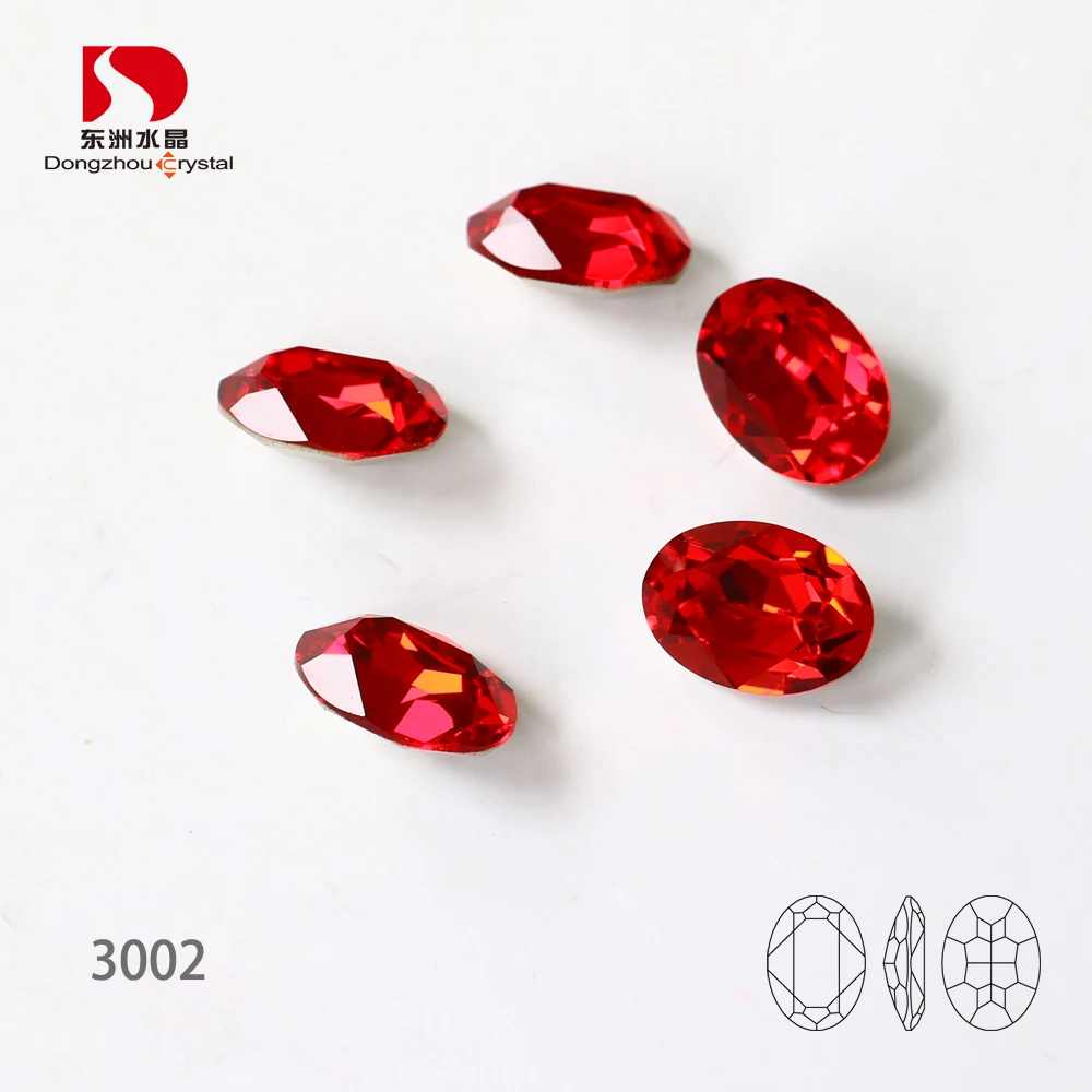 Dongzhou Oval K9 Material Fancy Stone Crystal For Jewelry Making - Buy ...