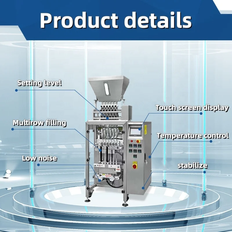 Factory Vertical Small Semi Automatic Detergent Sachets Dry Powder ...