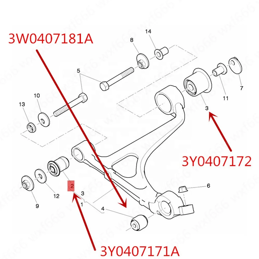 Bentley Mulsanne Front Lower Control Arm Bushing Sets