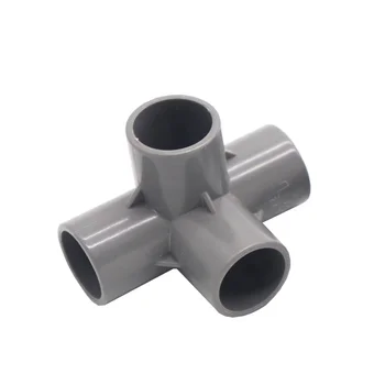 High Quality Pvc Pipe Fitting Grey Plastic Pvc 3 Way Elbow 90 Degree ...