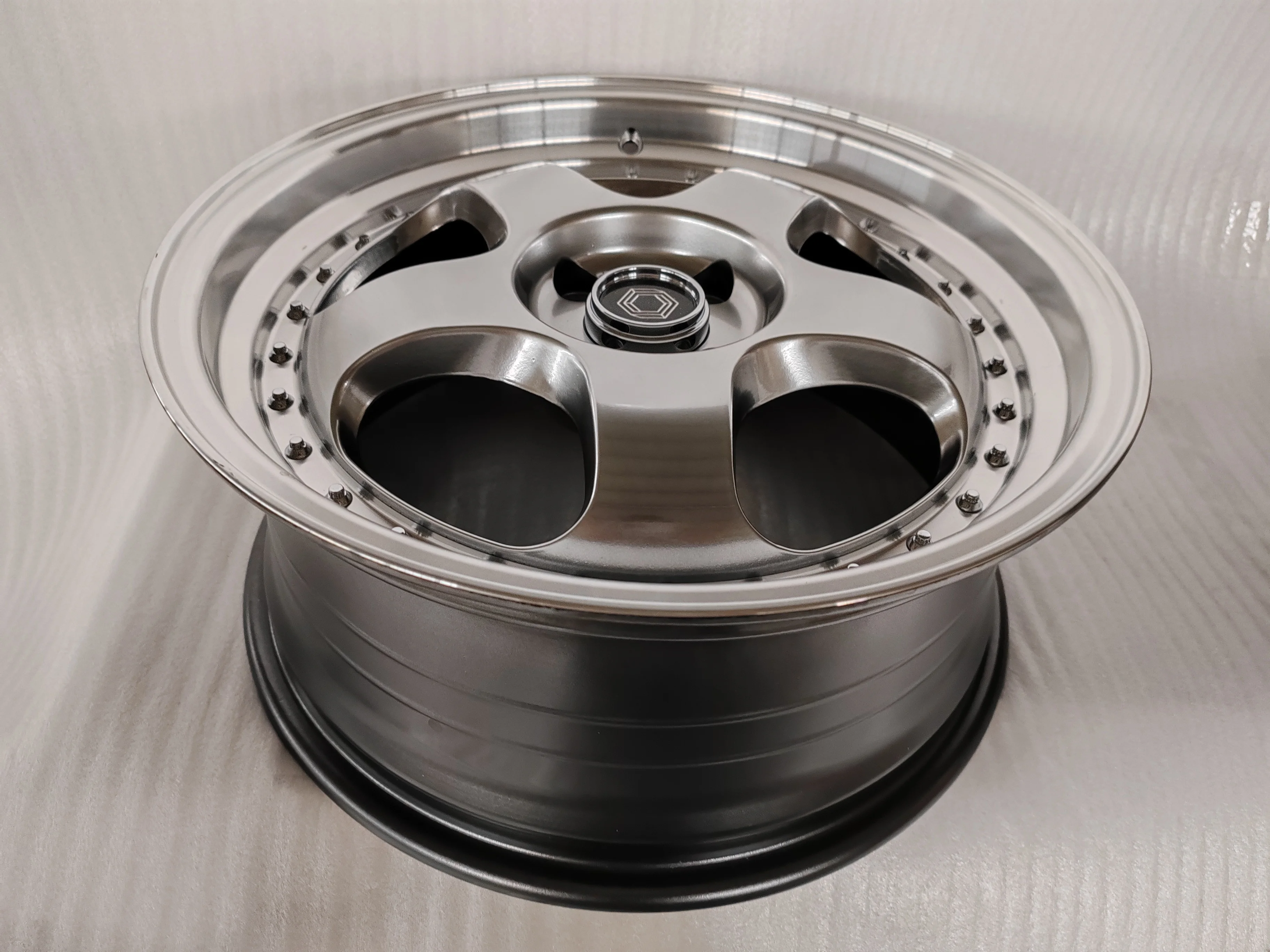 17 Inch Off Road Car Wheels 4x100 Five Spokes Silver Machine Surface ...