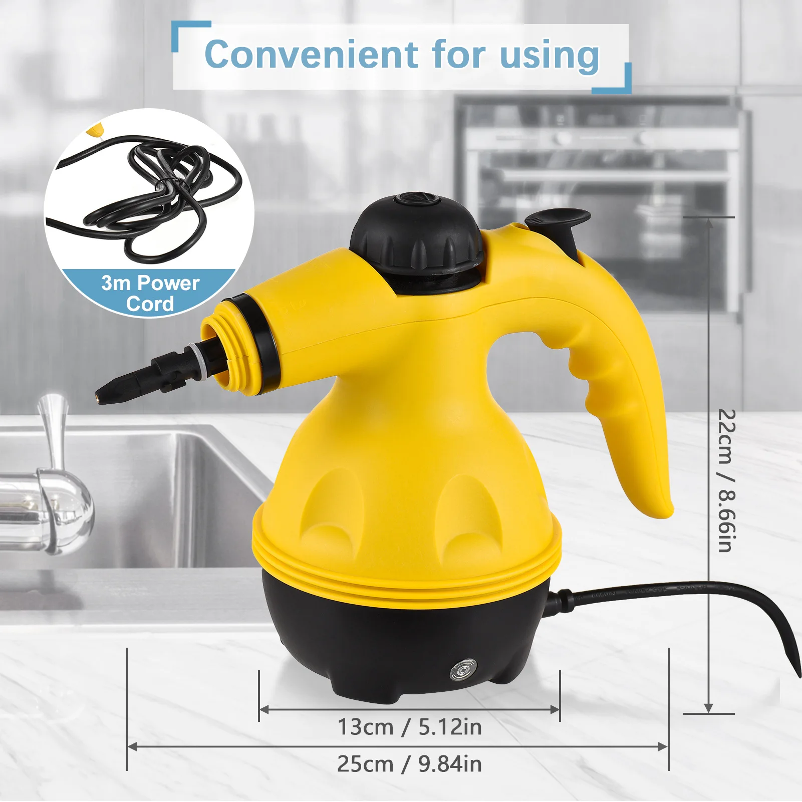 Portable High Pressure Kitchen Steam Cleaner - Effortless Cleaning