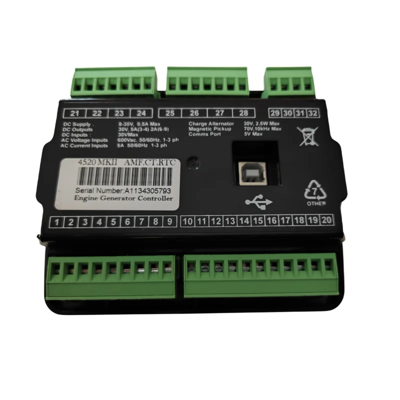 3 Phase Generator And Mains Utility Sensing Electronics Controller ...