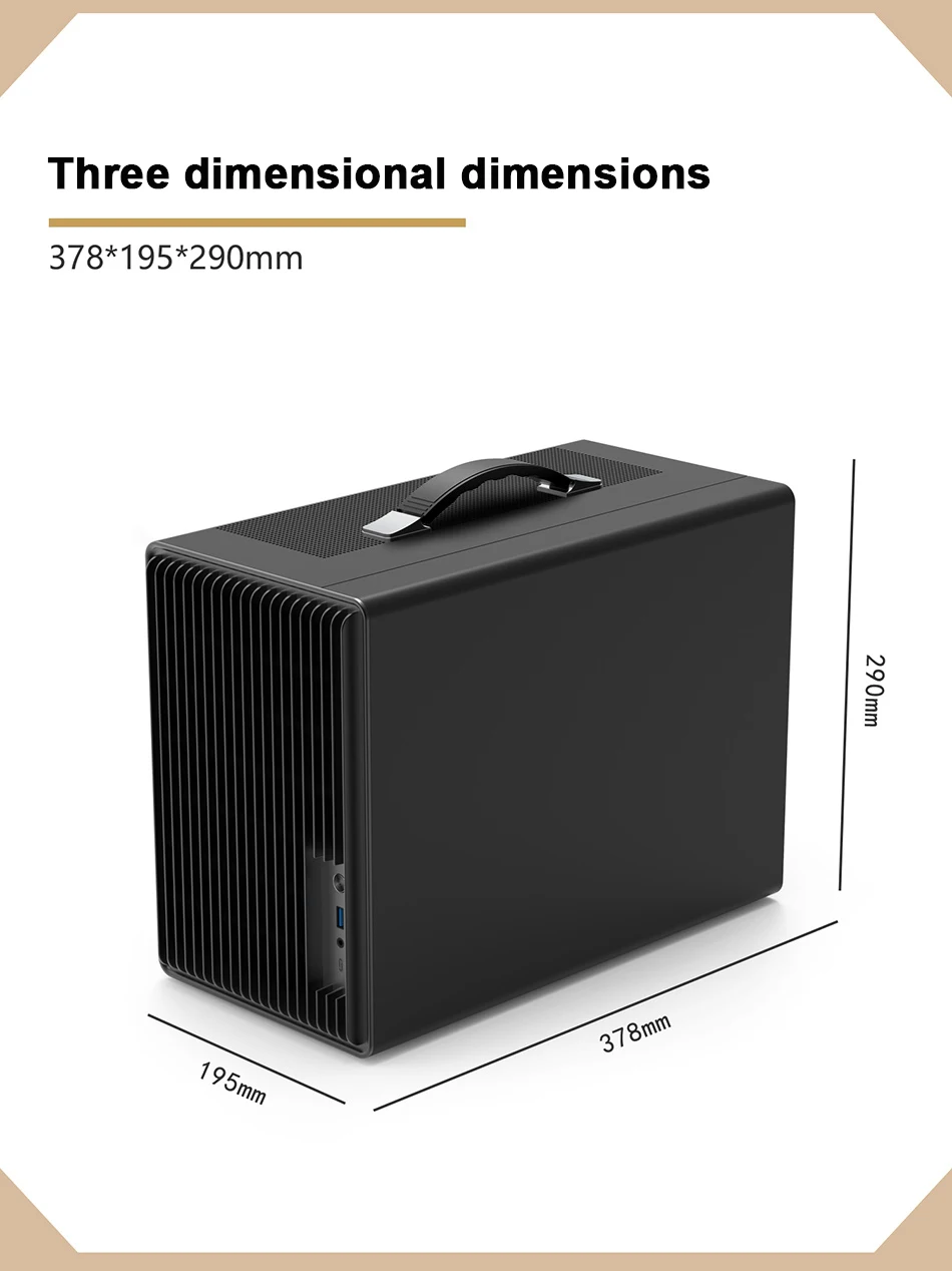 Portable Mid Tower Computer Case Power Train P40 - Supports MicroATX ...