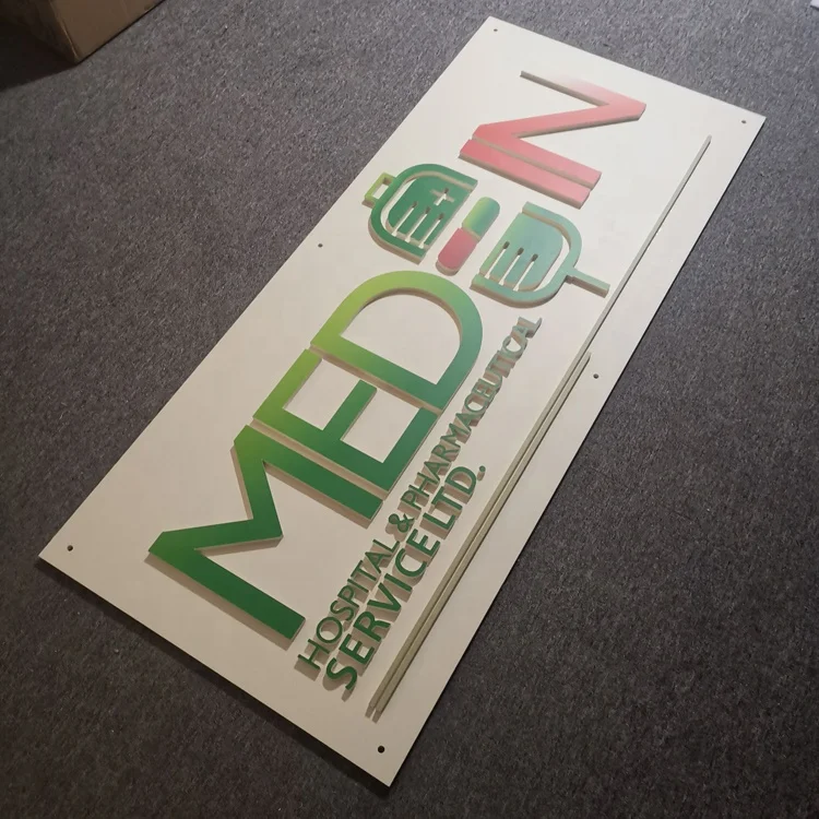 Custom Non Luminous Plastic Alphabet Letters with Backboard