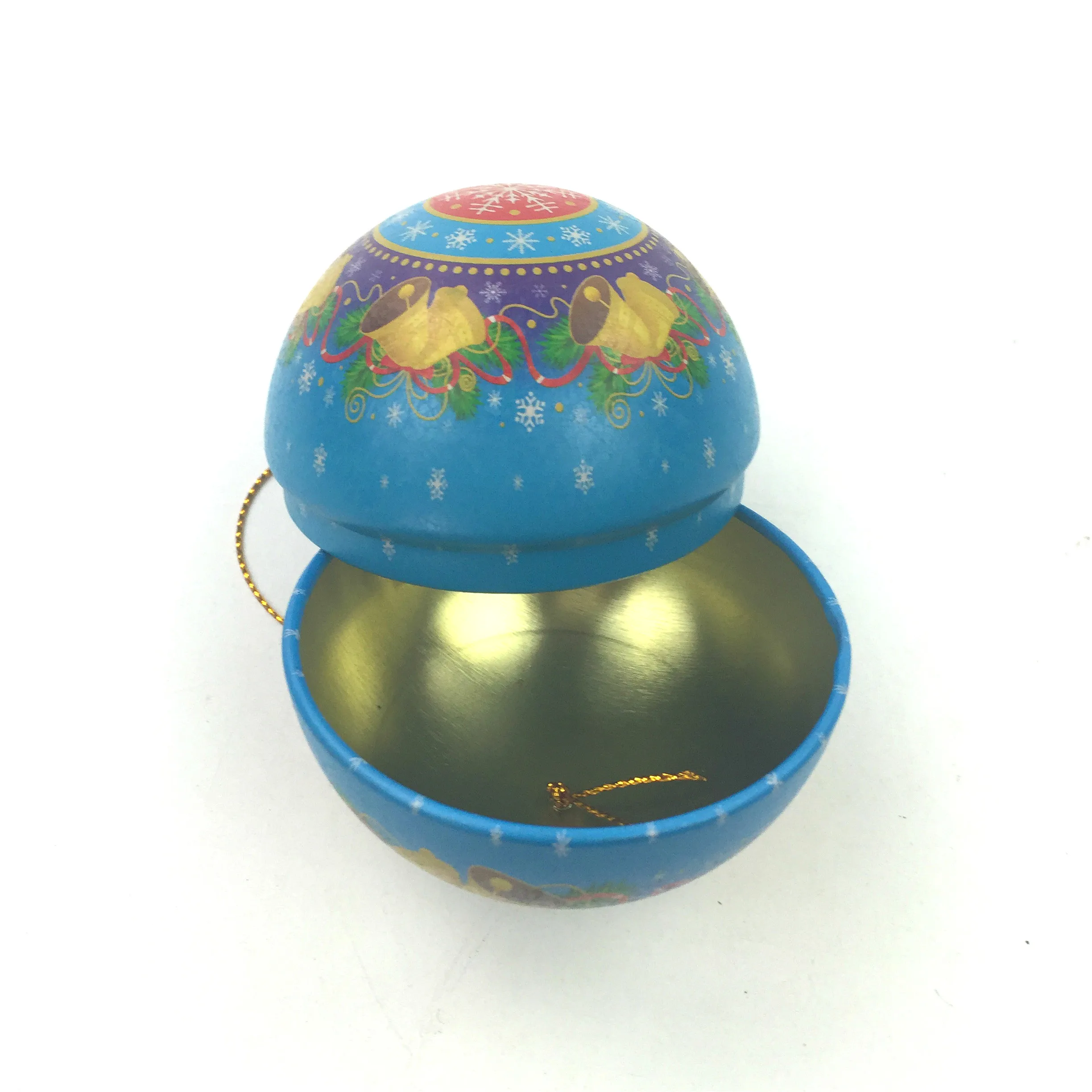 Factory Direct Sale Small Custom Printed Dia.7cm Christmas Metal Tin ...