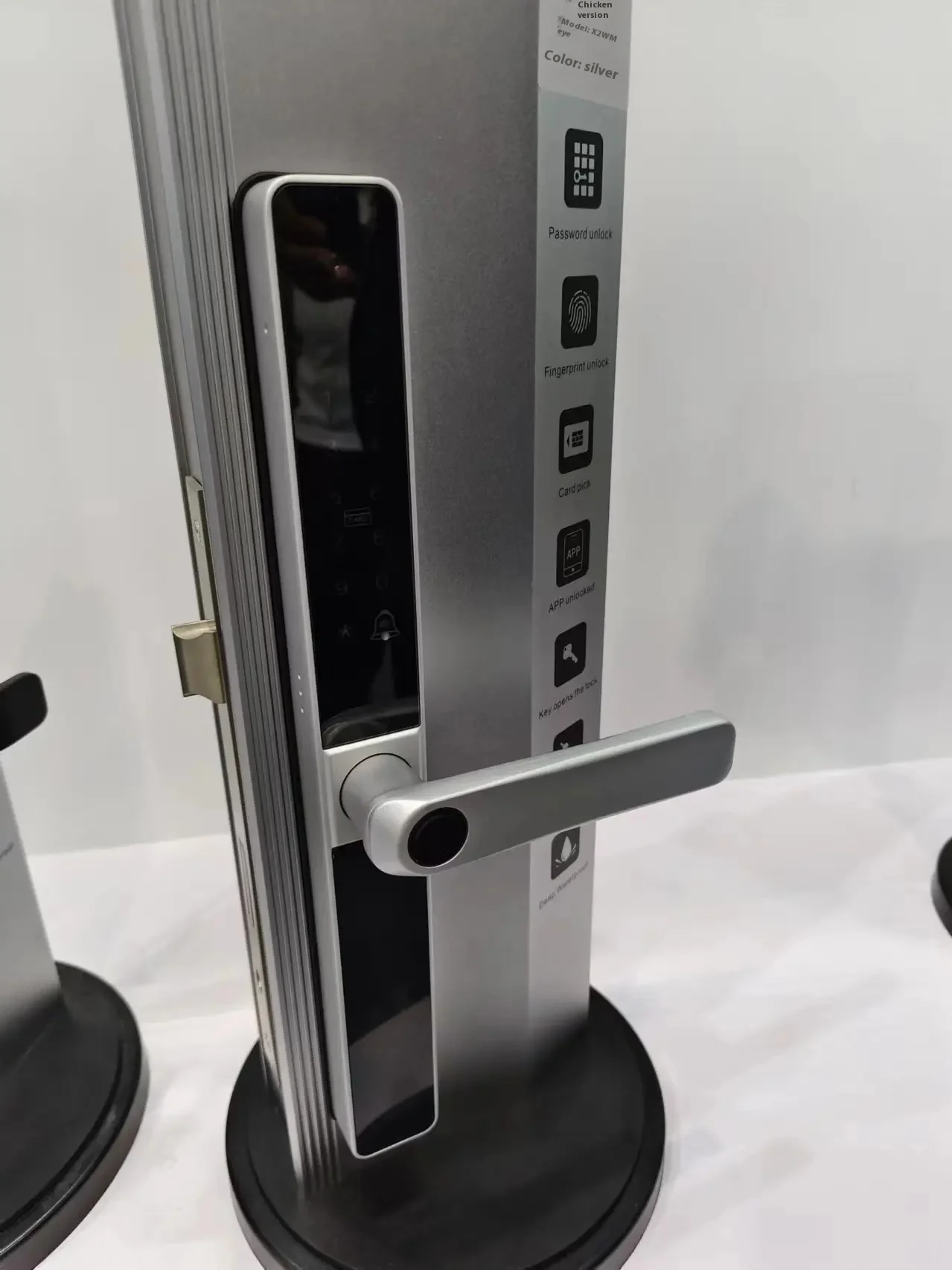 IP68 Waterproof Smart Aluminum Door Lock Euro 5572 2885 DoubleHook ...