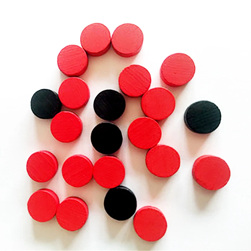 LVOU Custom Wooden Board Game Tokens - Educational Fun