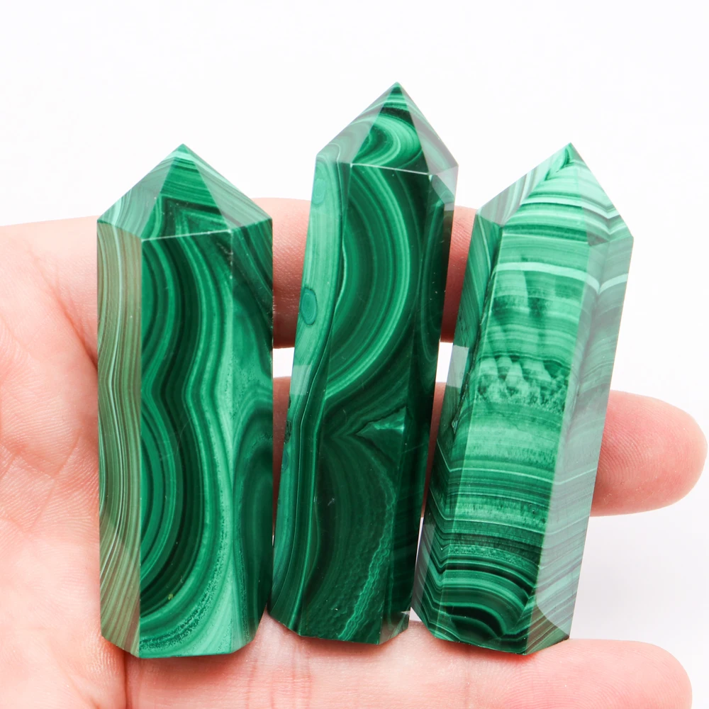 Home Décor Home & Living Stunning Malachite Point Malachite Crystal ...