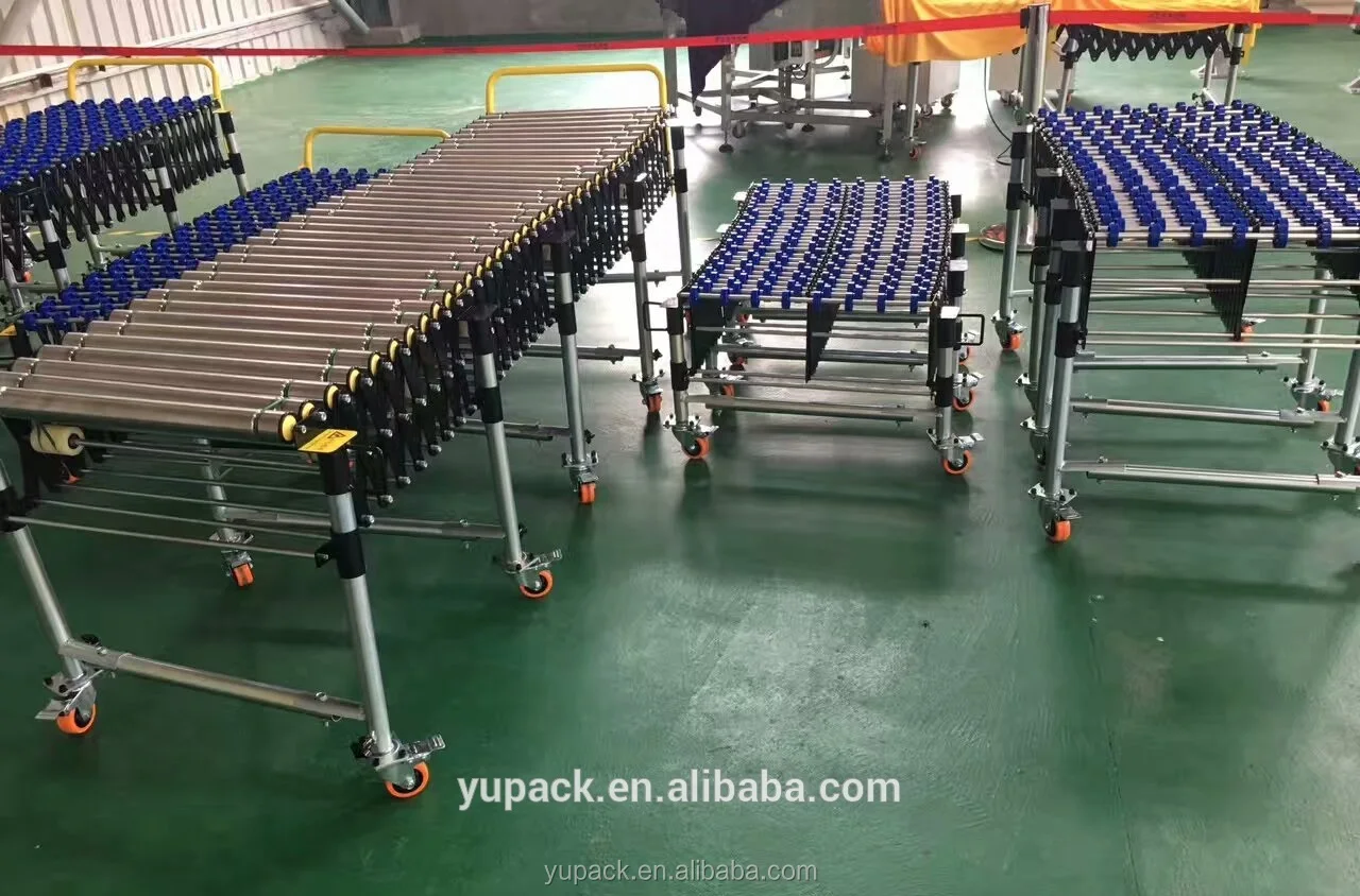 Gravity Flexible Expandable Plastic Skate Wheel Conveyor