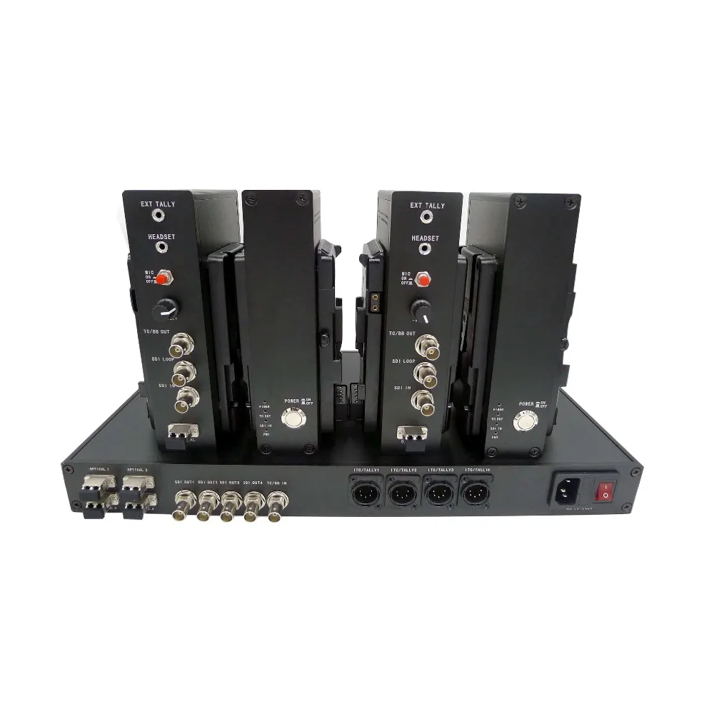 4-ch Center Communication Optical Fiber Camera System for ENG, SNG, and EFP