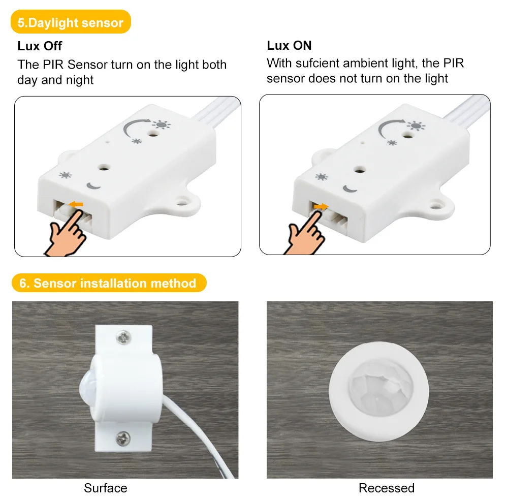 Smart Lighting Control System Automatic Stair Light Controller With PIR ...