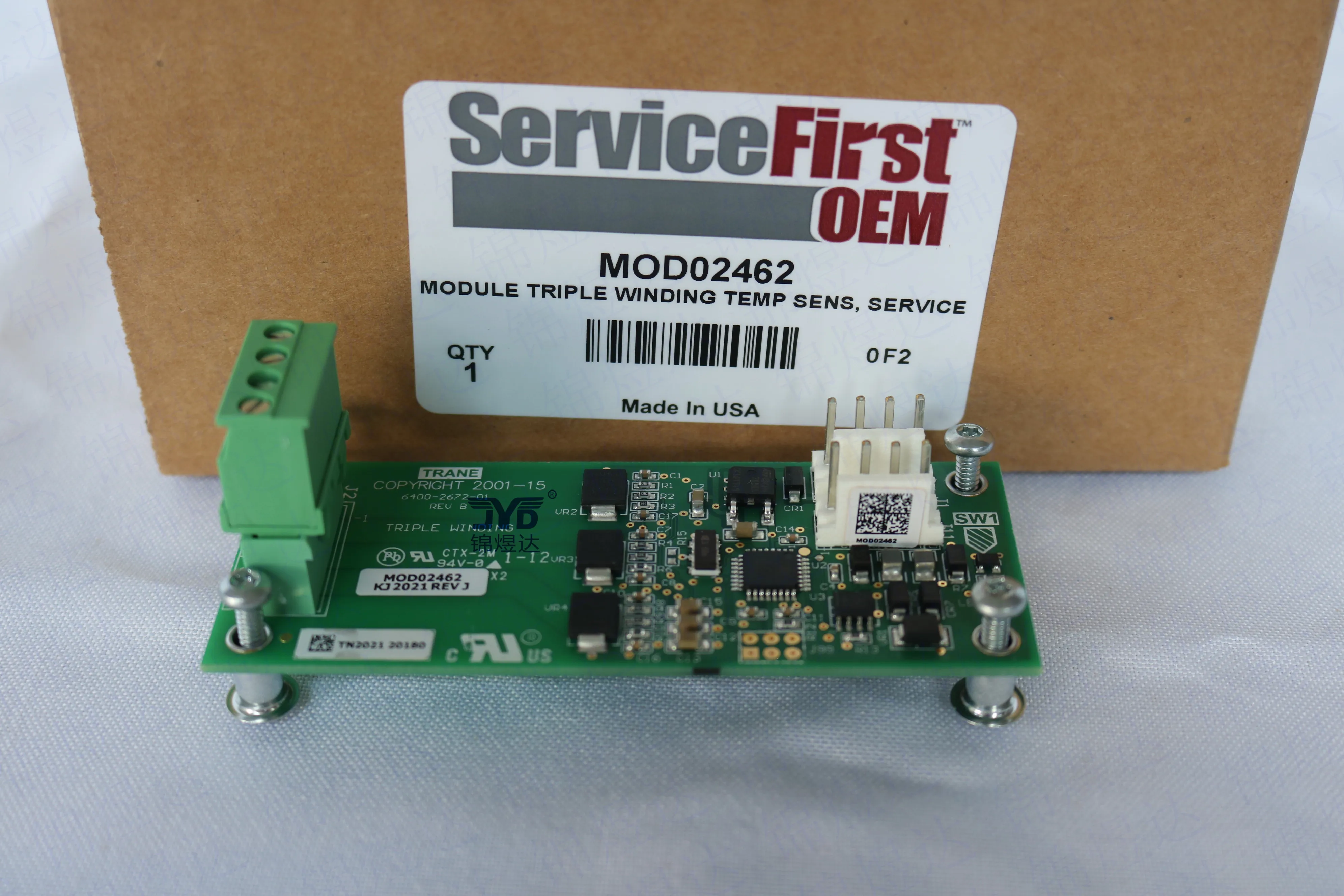 Trane chiller three-winding temperature sensor module MOD02462 replaces ...