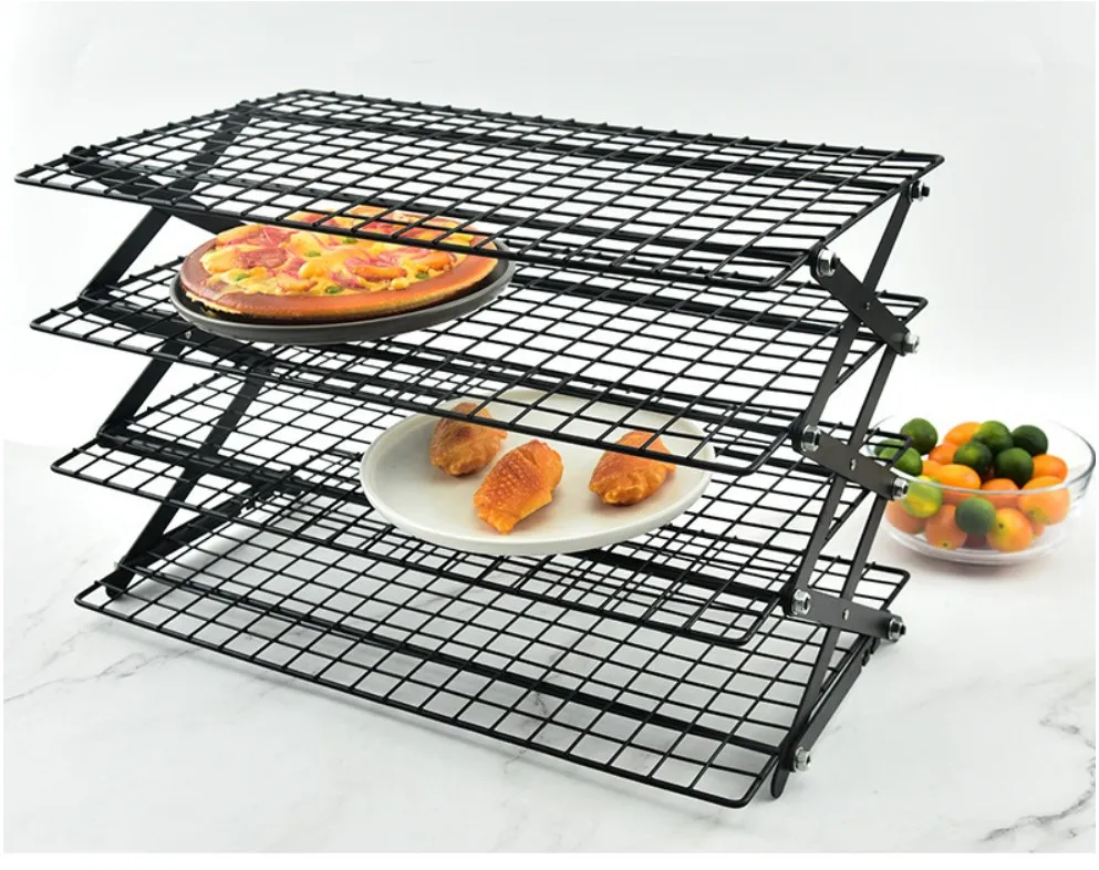 4 Tier Collapsible Cooling Rack - Eco-Friendly & Versatile