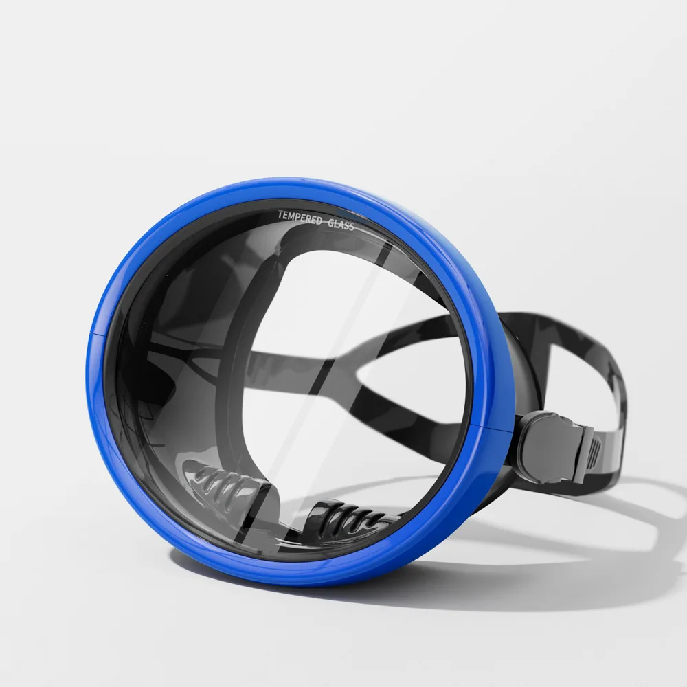 Classic Old School Single Lens Wide View Oval Dive Mask For Scuba ...