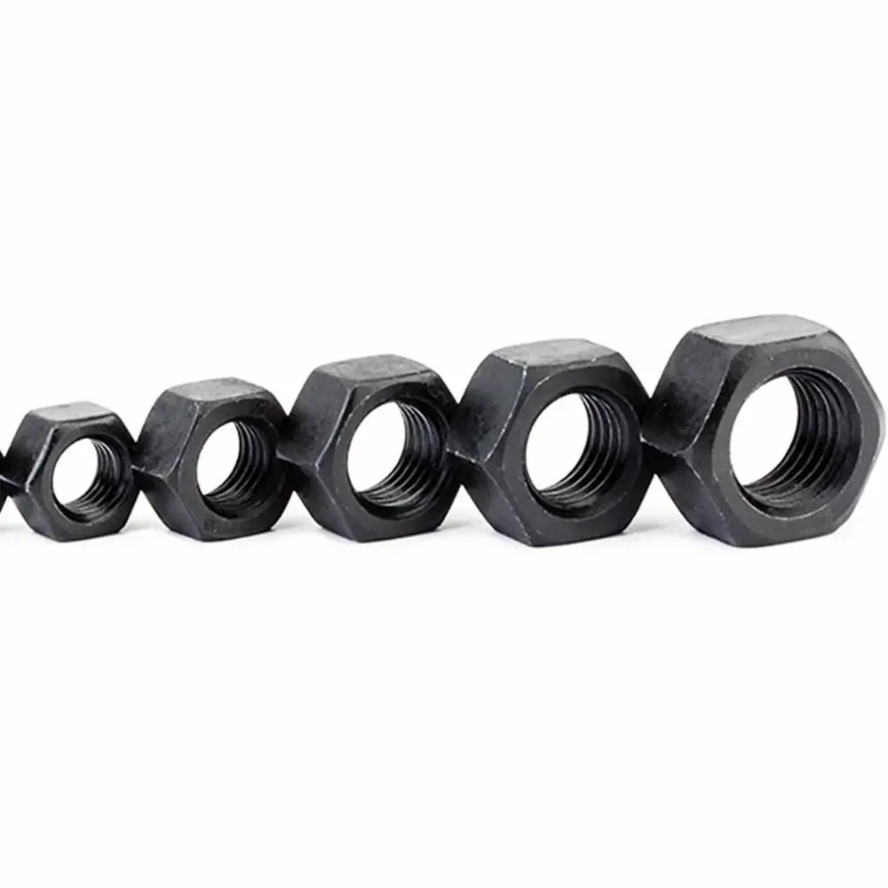 Black Grade 8.8 Steel DIN934 Hex Hexagon Ordinary Nut for M1.4 M1.6 M2 ...