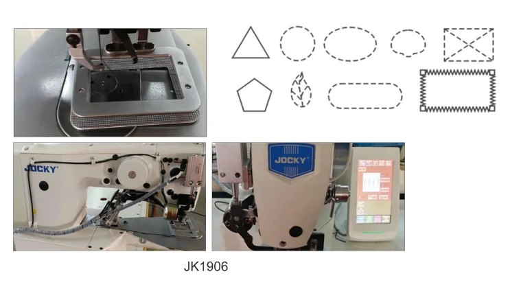 Jk1906 Small Scale Pattern Bar Tacking Machine,With Control Box ...